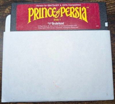 Prince of Persia - IBM/Tandy PC Computer Game - Broderbund - Disk 1 ...