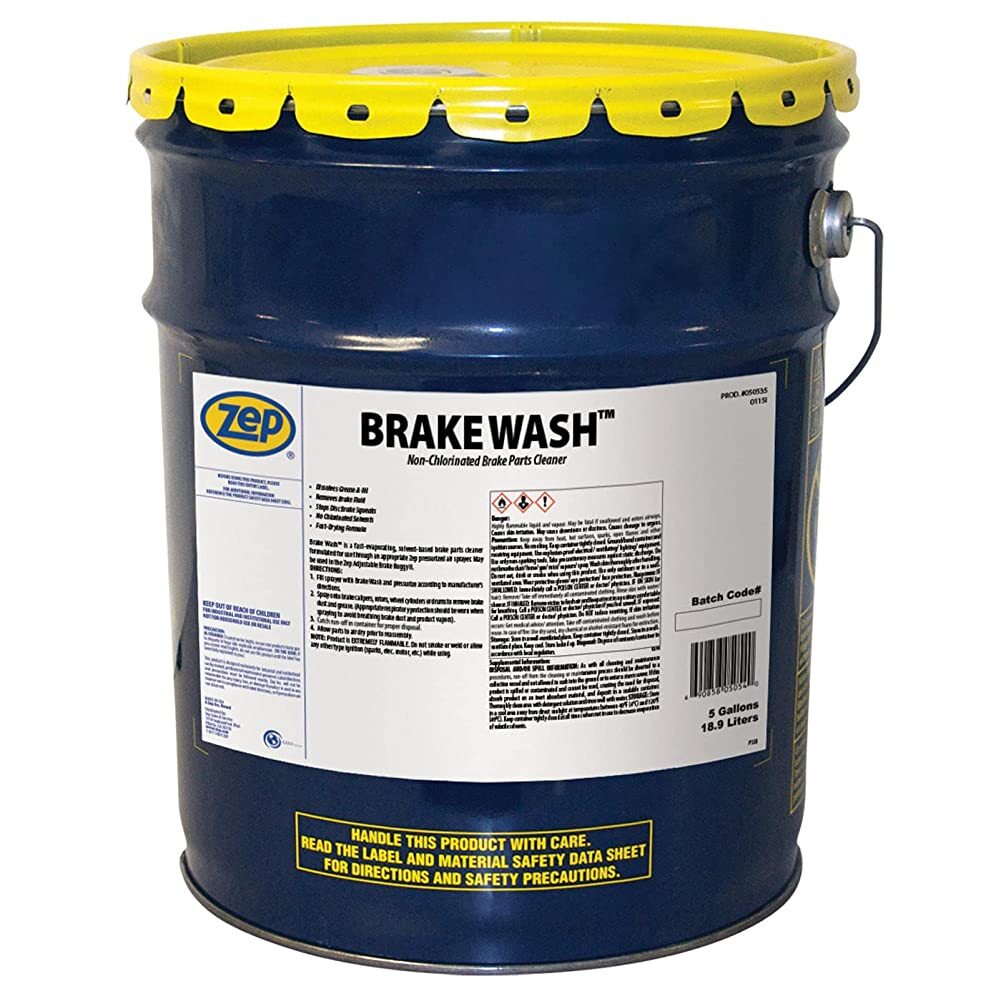 Zep Brake Wash Liquid Non-Clorinated Brake Parts Cleaner - 5 Gallon ...