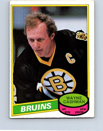 VINTAGE HOCKEY CARD O-PEE-CHEE 1980 BOSTON BRUINS WAYNE CASHMAN NO324 ...