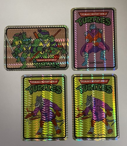Lot of 4 1990 TMNT Mirage Studio Vending Machine Stickers Shredder ...