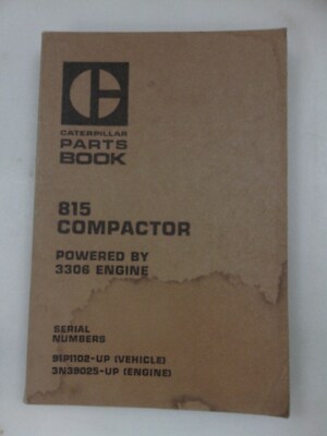 Caterpillar 815 Compactor parts manual. Genuine Cat book. | eBay Australia