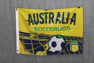 Team Australia Flag - 2010 World Cup Socceroos - Single-Sided Flag ...
