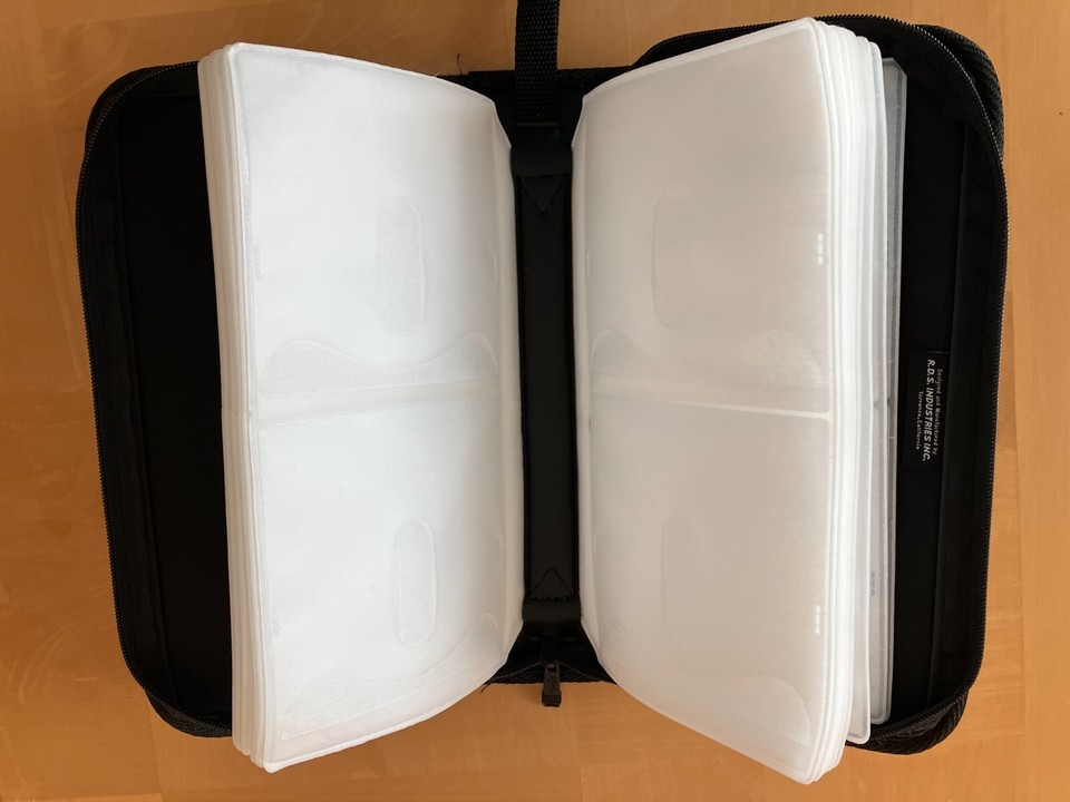 CD Stuff 72 Capacity DVD Disc Wallet Storage Black Nylon | eBay