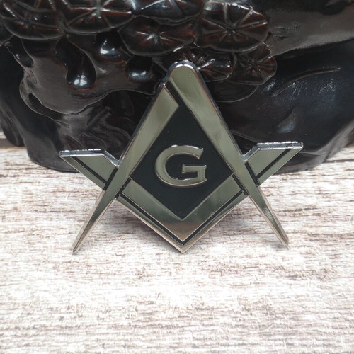 Masonic Car emblem " Compass and Square G "Badge Mason Freemason Size 2 ...