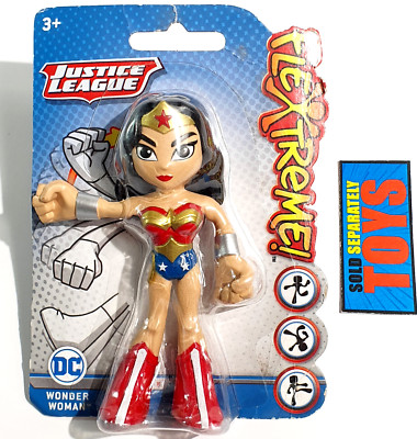 Flextreme DC Justice League WONDER WOMAN bendable 4” Figure 2018 Mattel ...