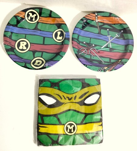 Teenage Mutant Ninja Turtles Party Set 40 Paper Plates 40 Napkins NEW ...