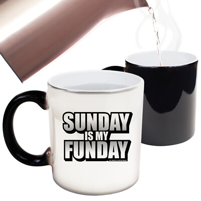 Gym Sunday Is My Funday Funny Mugs Novelty Colour Changing Mug GIFT ...