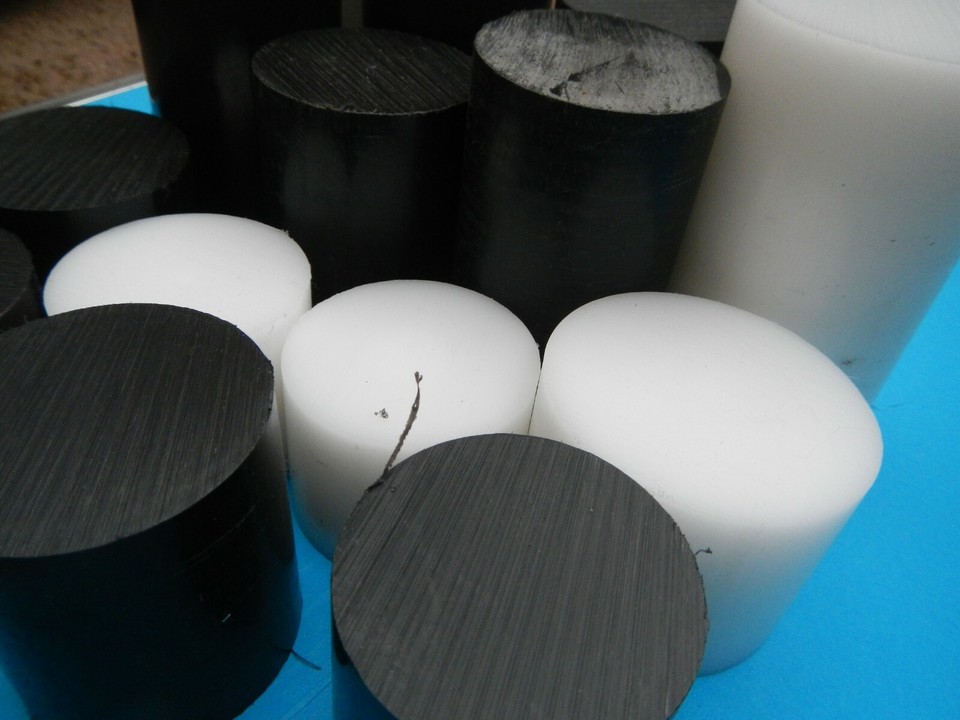 round Acetal delrin Rod Black White billet bar end 50mm 60mm 70mm 80mm ...