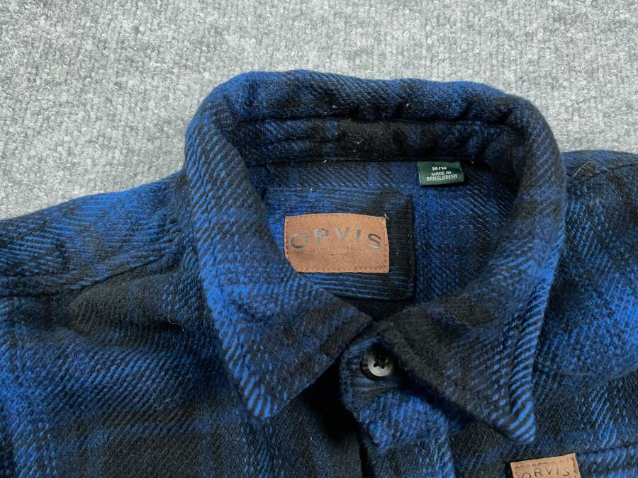 Orvis Blue Black Heavyweight Flannel Shirt Jacket Adult Orvis Blue Black Heavyweight Flannel Shirt Jacket Adult