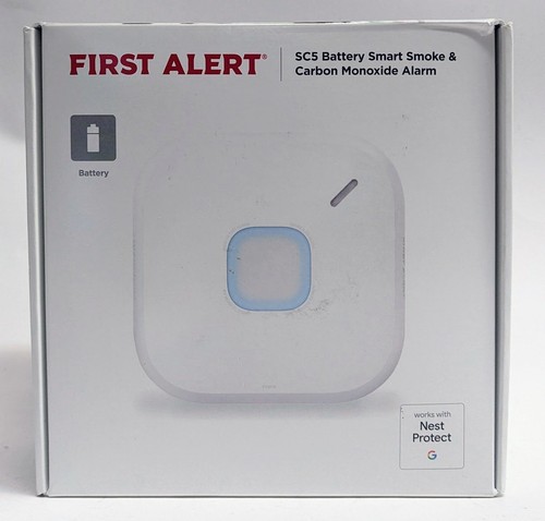 Resideo First Alert SC5 Battery Smart Smoke and Carbon Monoxide Alarm ...
