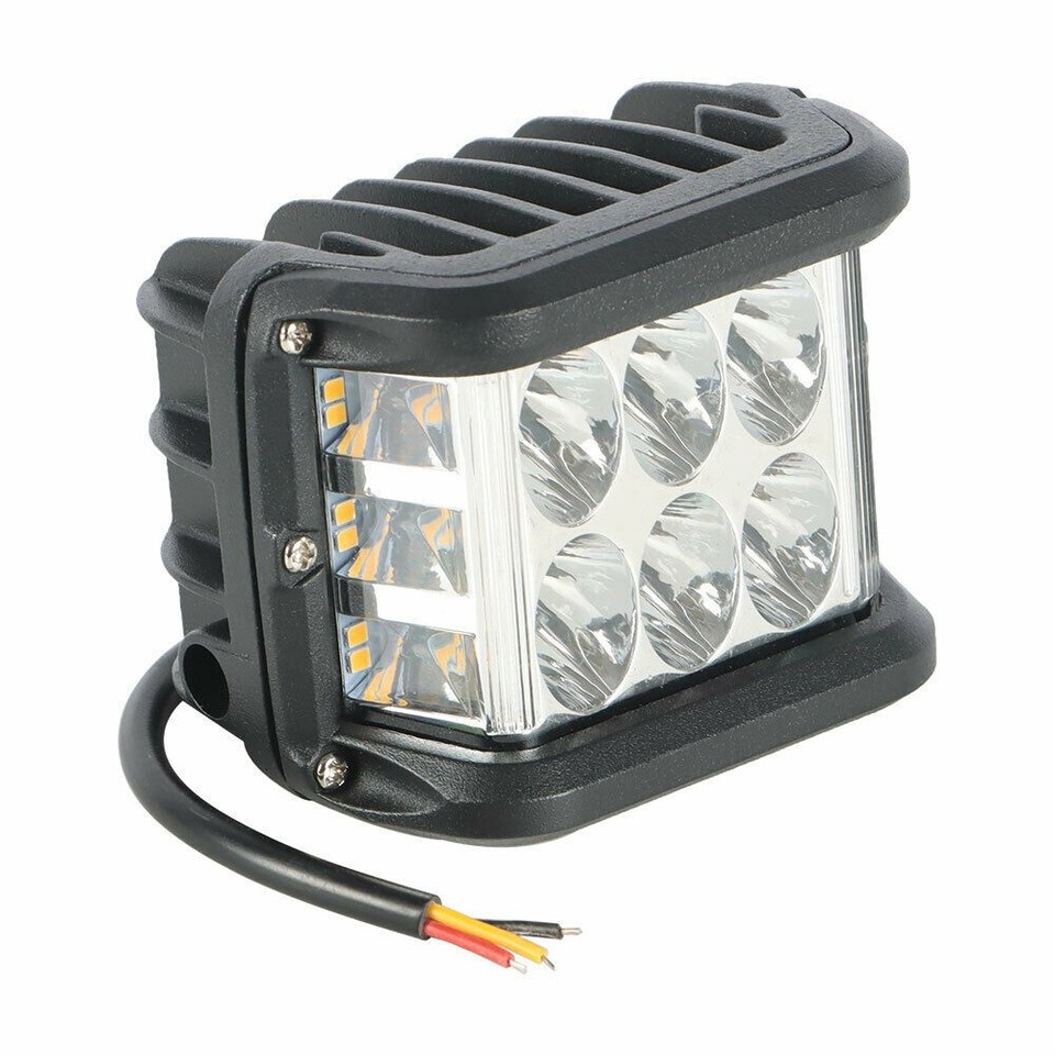 2x Side Shooter Pods Light 4 Inch Off Road LED Strobe Cube Work Lights ...