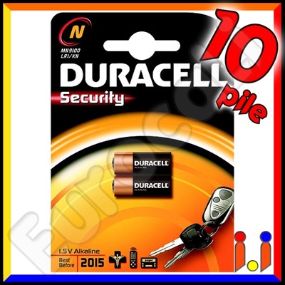 10 PILE DURACELL BATTERIE 1,5v MN9100N LR1 E90 MICRO STILO TELECOMANDO ...