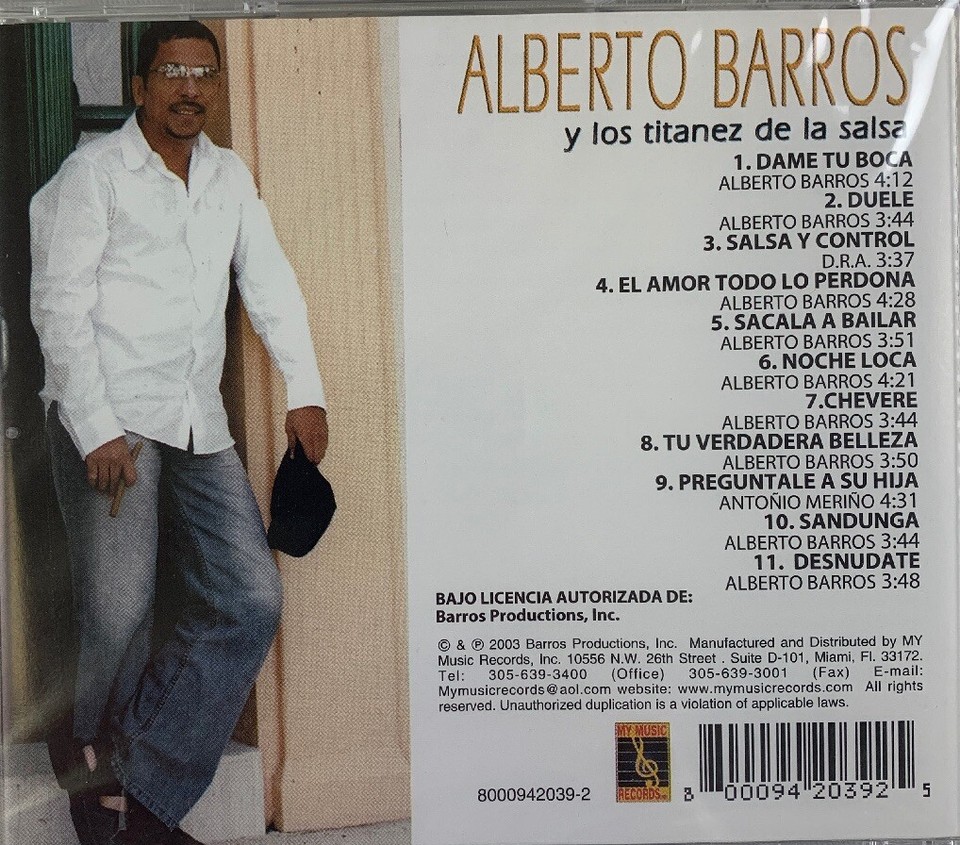 ALBERTO BARROS- Y LOS TITANES DE LA SALSA NEW-SEALED CD | eBay