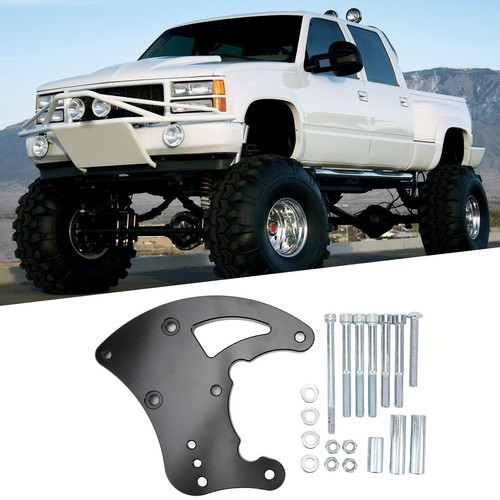 Black High Mount AC Bracket High Stability A/C Compressor Bracket Kit ...