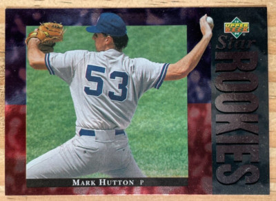 1994 UPPER DECK MARK HUTTON STAR ROOKIE CARD#18 NM-MT YANKEES MARLINS ...