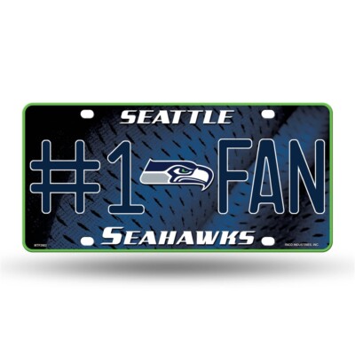Seattle Seahawks Metal License Plate NFL Auto Tag Football Vanity Logo ...