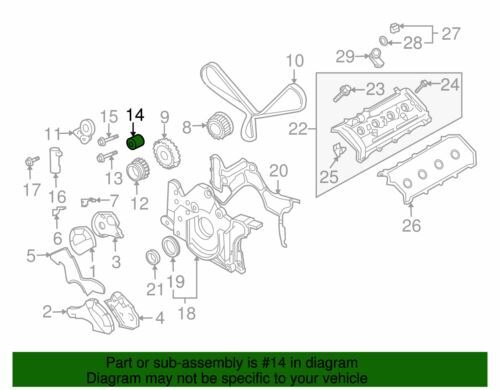 Volkswagen of America 077109244C Valve Train Components - Engine Timing ...