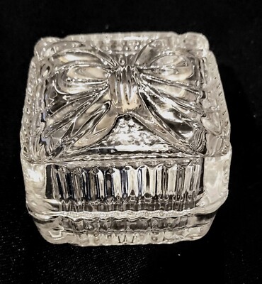 AVON CRYSTAL TREASURE BOX - BOW DESIGN - NEW IN BOX | eBay