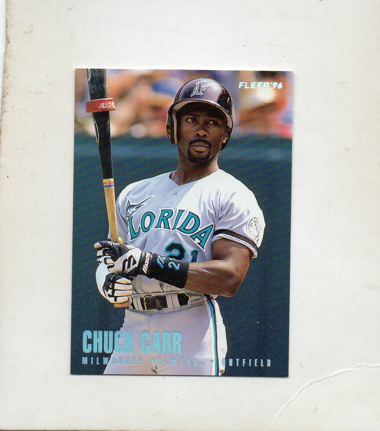 chuck carr brewers 1996 fleer tiffany 142 card | eBay
