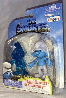 2011 The Smurfs Escape from Gargamel Papa Smurf & Clumsy Grab 'Ems 2 ...