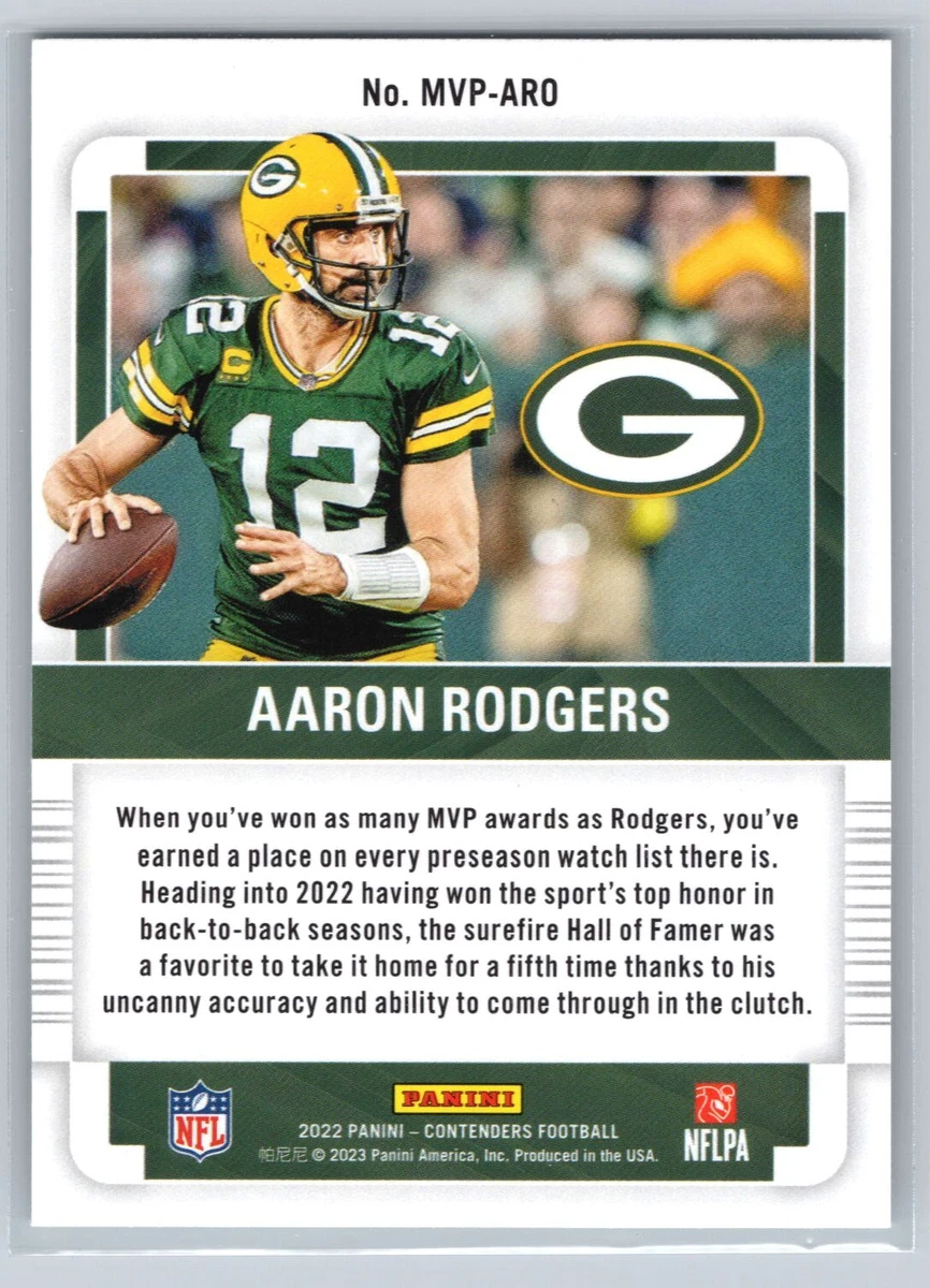 Aaron Rodgers 2022 Mvp Award