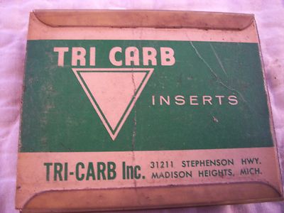 Package of 8 Tri Carb Inserts New Old Stock Tri Carb Inc Madison ...