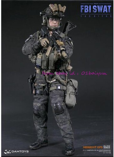 DAMTOYS DAM78044B 1/6 FBI SWAT Team Agent San Diego Midnight Ops Action ...