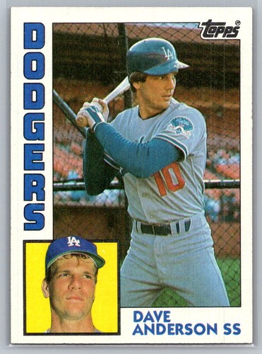 1984 Topps #376 Dave Anderson Los Angeles Dodgers Baseball Card | eBay