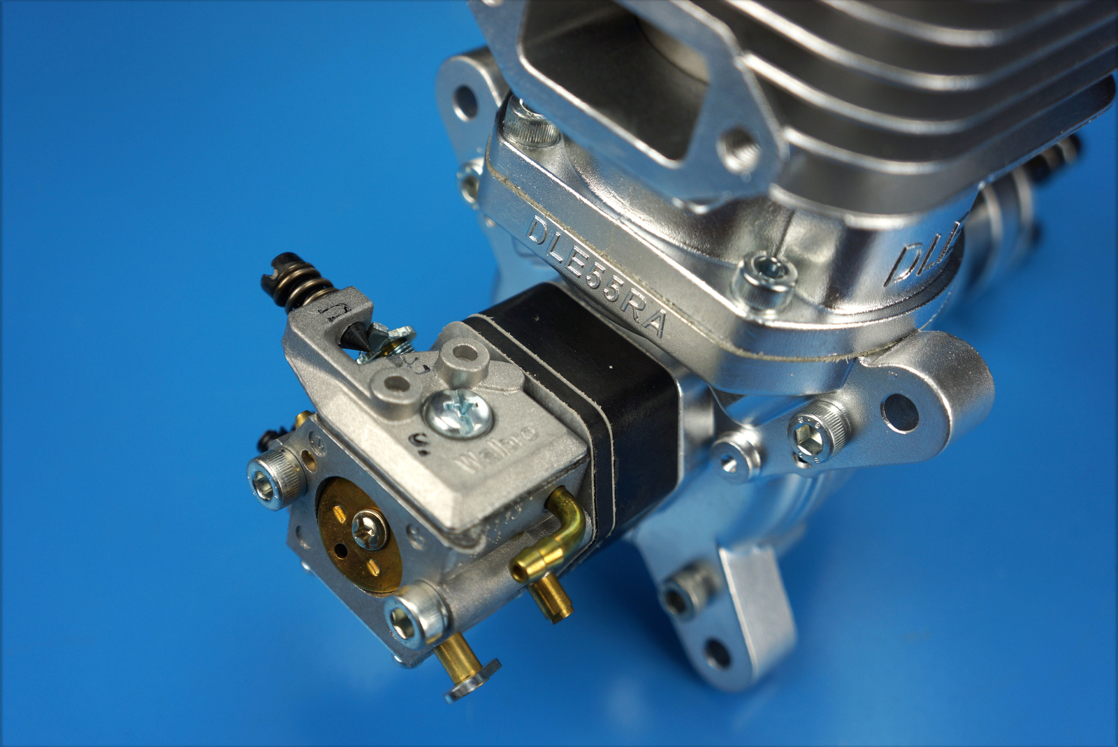 DLE-55RA 55CC Rear Exhaust Gasoline Engine w/ Ignition & Muffler For RC ...