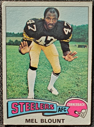 1975 Mel Blount Pittsburgh Steelers Topps NFL Card #12 NCAA Southern ...
