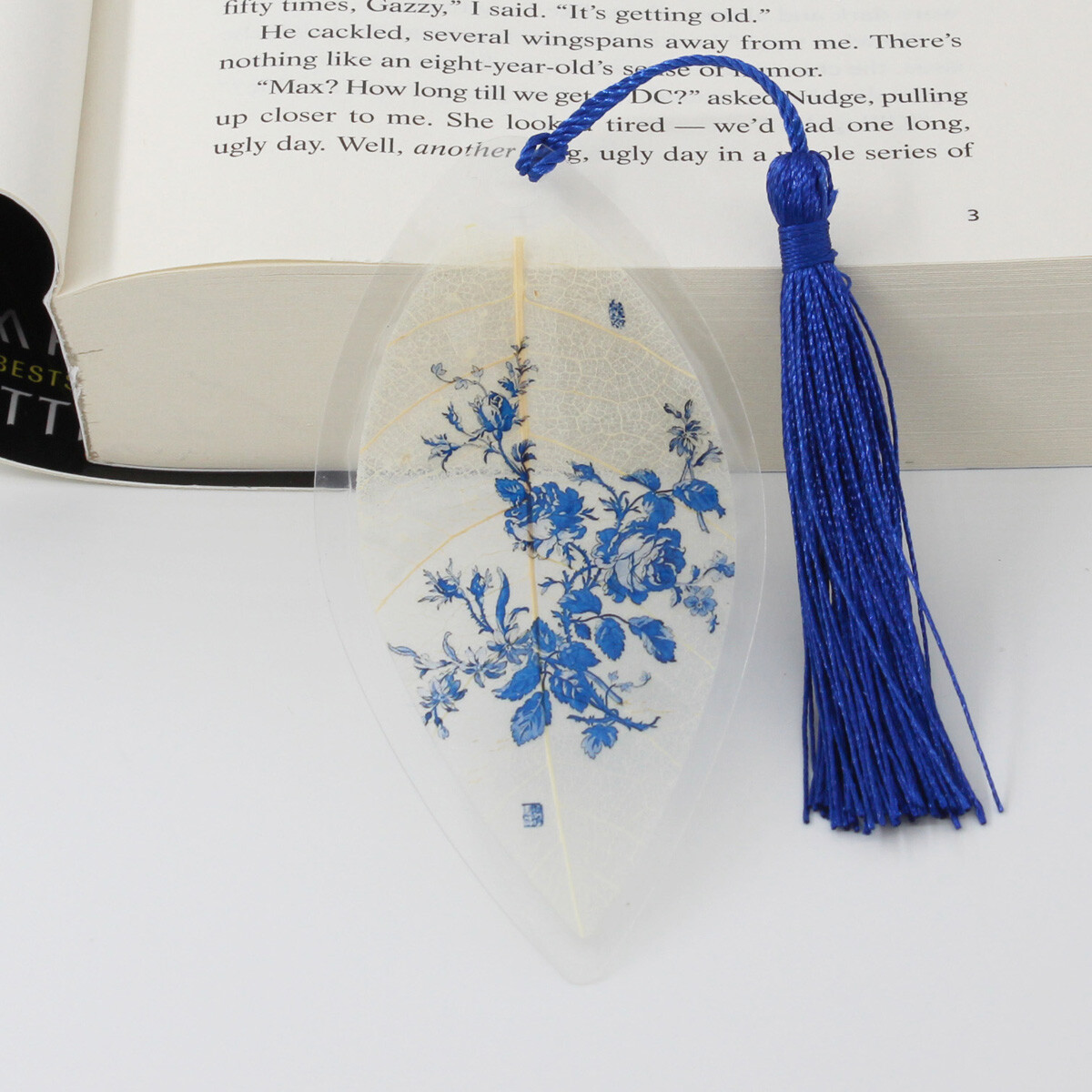 6Pcs Handmade Leaf Vein Bookmarks with Tassels Chinese Paintings Best ...