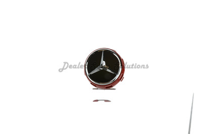 New Genuine Mercedes-Benz Center Cap Wheel Hub Cover Red Black Set (x2 ...