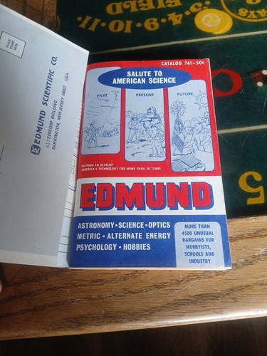 Vintage 1975 Edmund Scientific Co Catalog Book #761 Optics Science ...