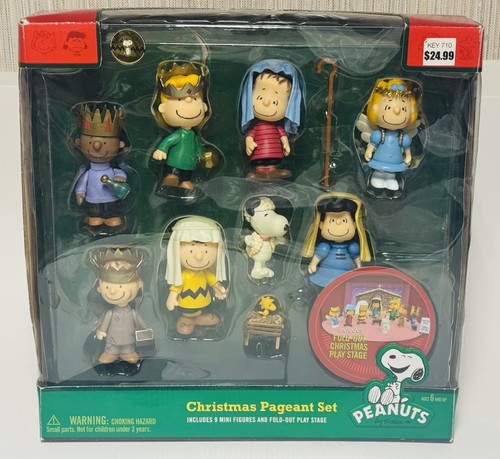 Peanuts Mini Figure Nativity Set CHRISTMAS PLAY 2010 Pageant Fold-Out ...