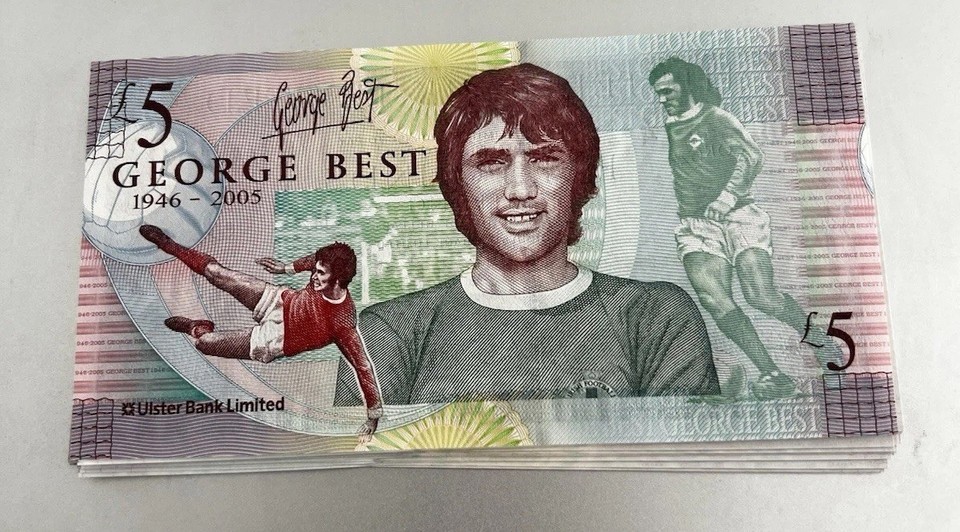George Best Ulster Bank £5 Note In New Condition! | eBay UK