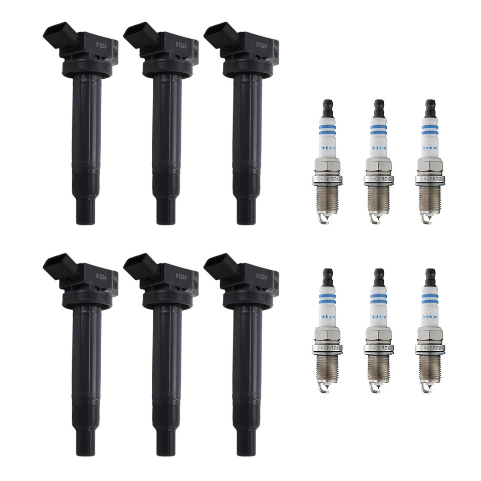 Denso 6 Ignition Coil 6 Bosch Iridium Spark Plugs Kit For Highlander ...
