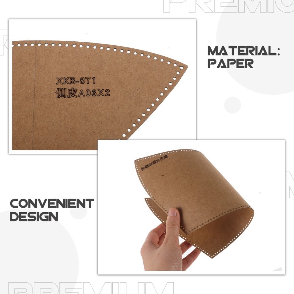 1 Set No Cut Paper Pattern Diy Handbag Baguette Bag Underarm Bag ...