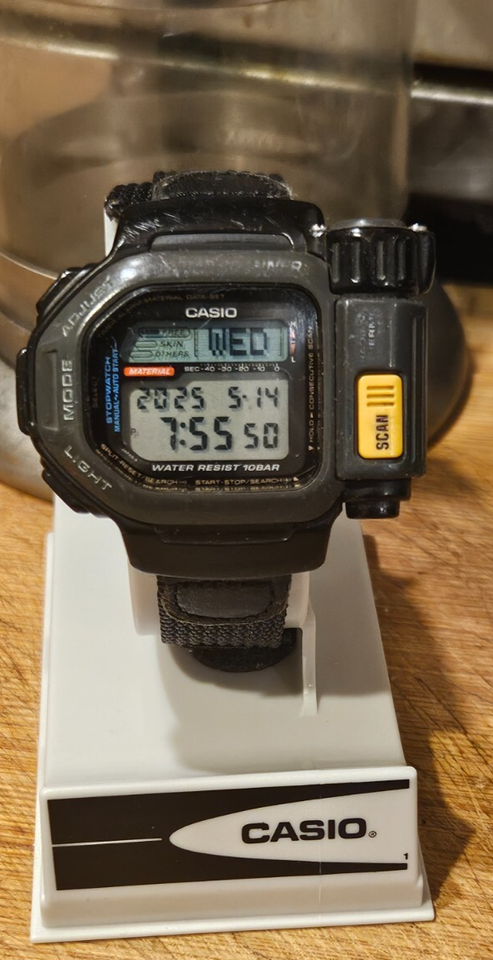Boxed Casio TSR-100 Thermo Scanner Watch Module 1190 Alarm Chrono ...