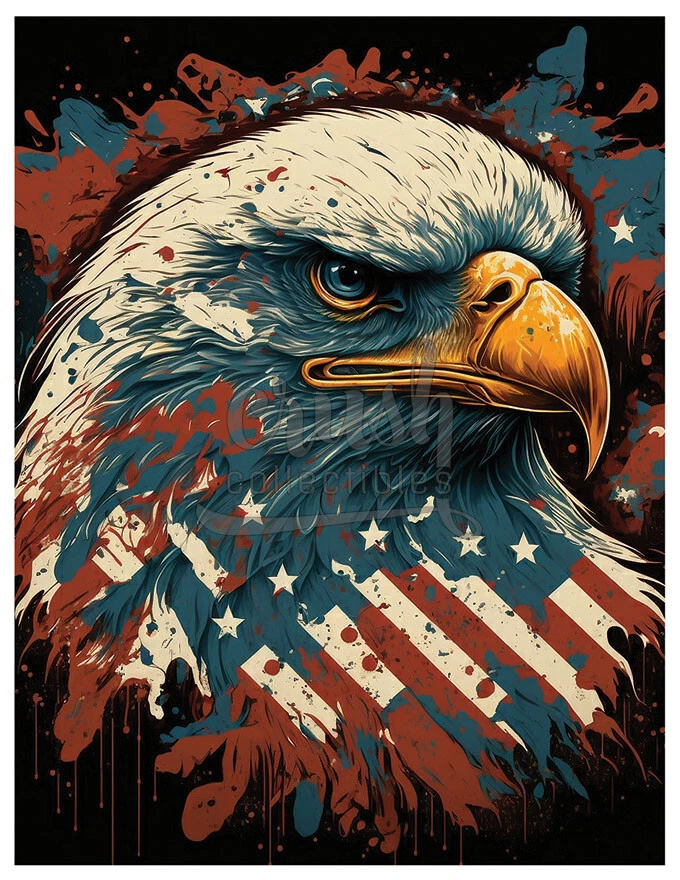 Patriotic Eagle Artwork