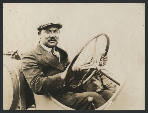 1914 Rene Thomas, "Winner at the Indianapolis 500" Date Stamped Vintage ...