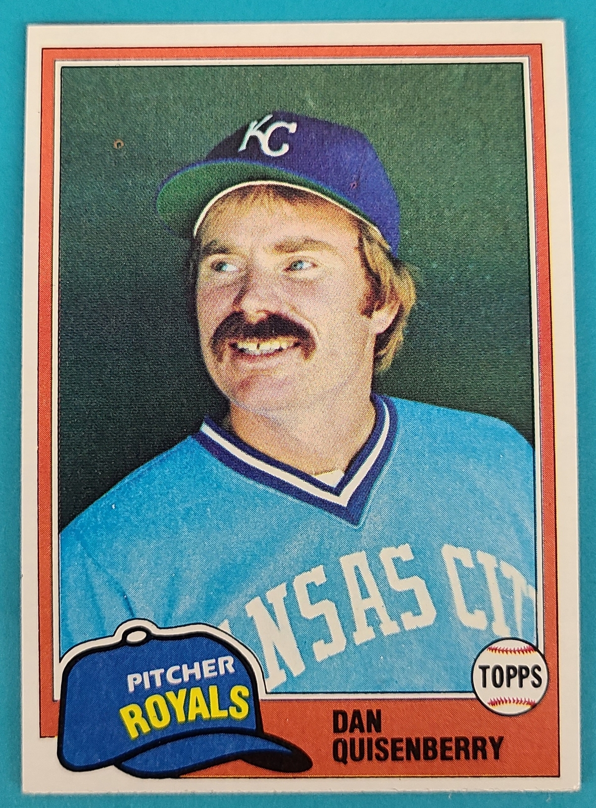 1981 Topps #493 Dan Quisenberry Kansas City Royals Baseball Card E2 | eBay