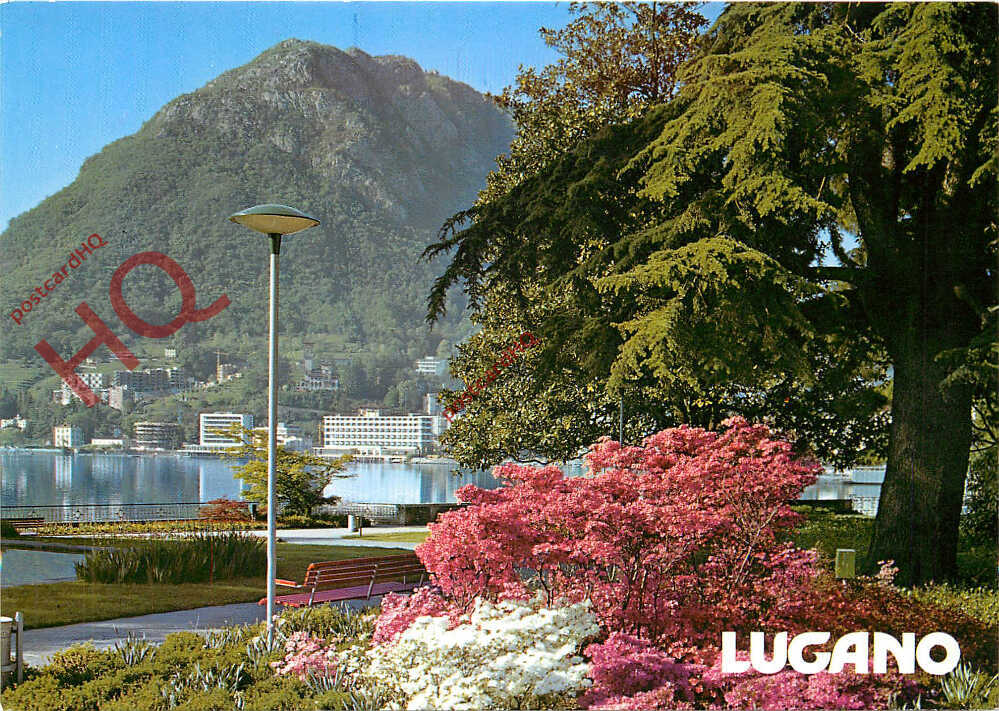 Picture Postcard; Lugano-Paradiso, Quai mit S. Salvatore | eBay UK