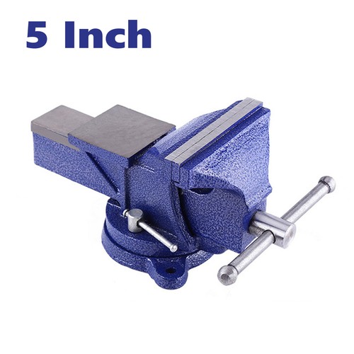 125mm 5" Heavy Duty Bench Vice Clamp Workbench Vise Anvil Swivel Base ...