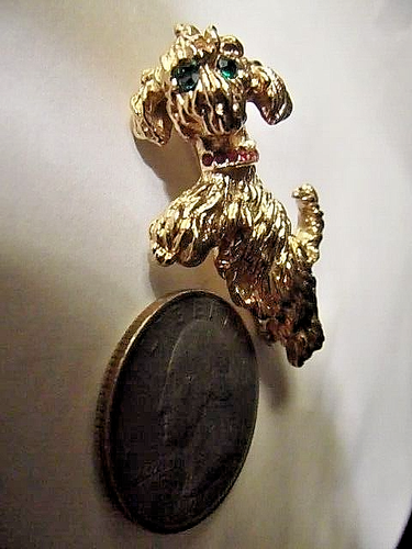 CINER DOG PIN BROOCH SIGNED JUMPING RARE VINTAGE | eBay