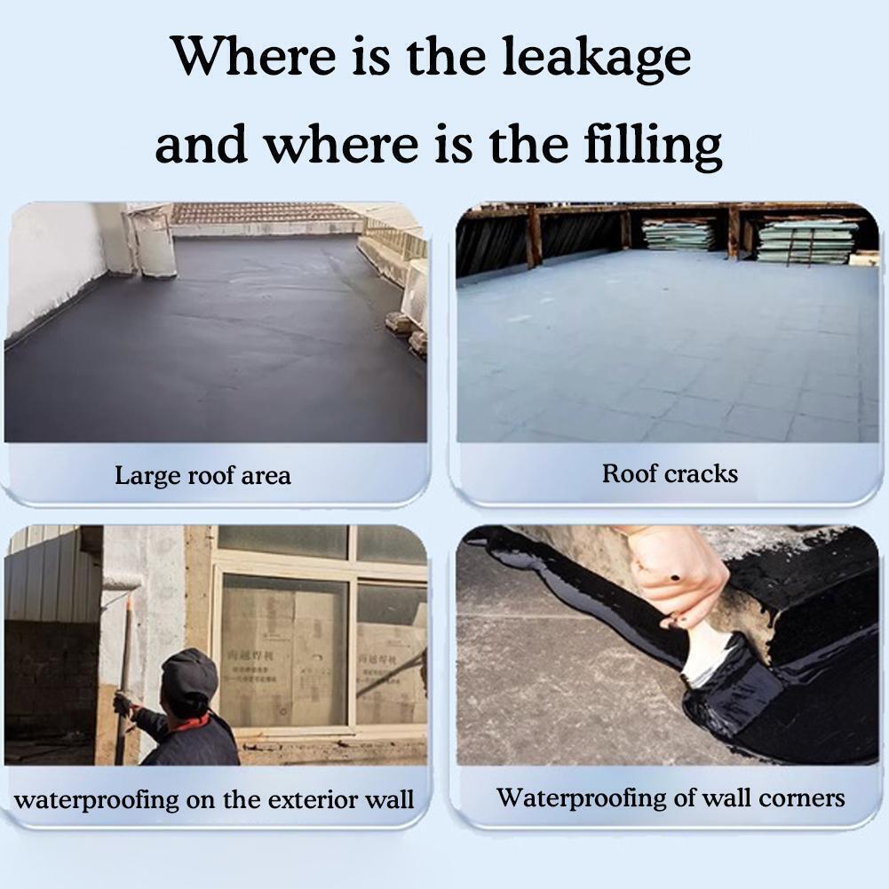 All Weather Roofing Compound Bitumen Waterproof Flat D2 1kg Paint ...