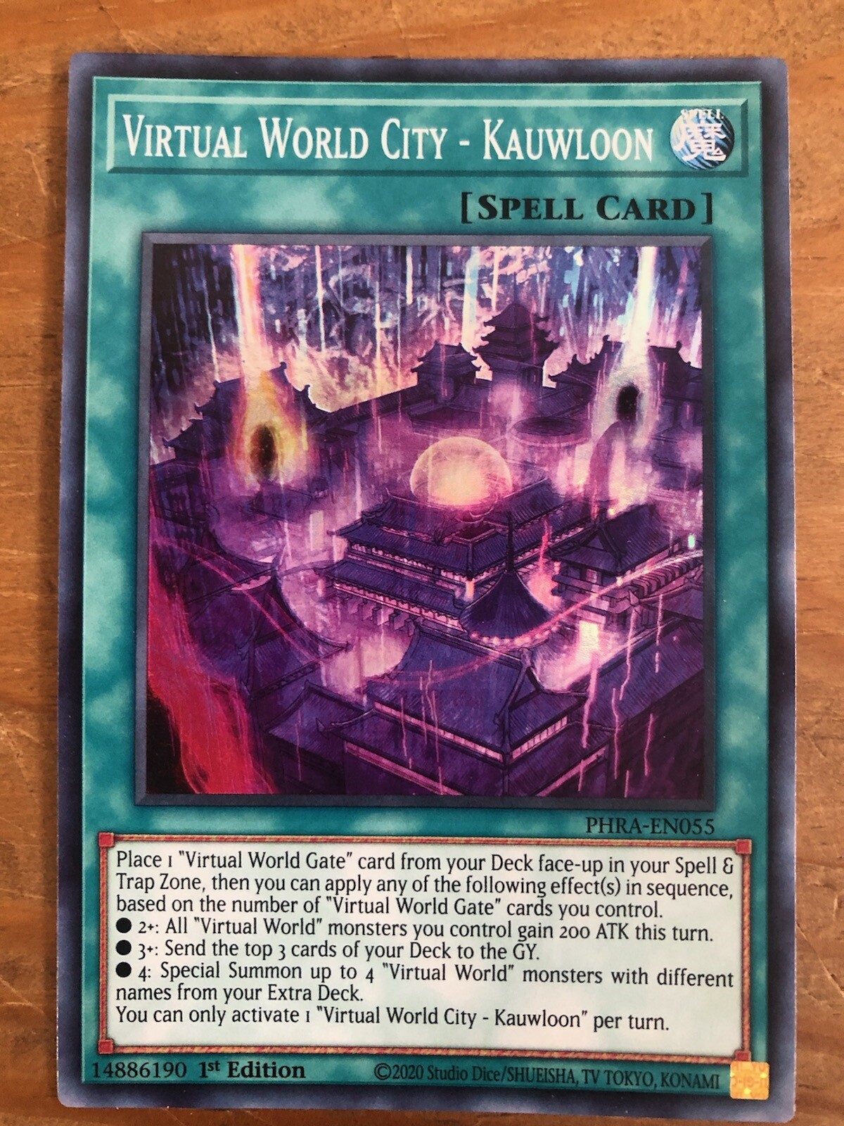 Yugioh! Virtual World City - Kauwloon PHRA-EN055 SUPER RARE 1st Edition ...