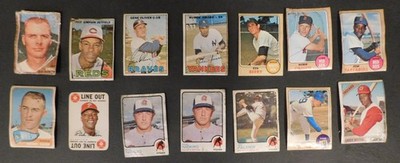 LOT OF 14 - VINTAGE TOPPS BASEBALL CARDS - '73, '67, '65, '68, '66 | eBay