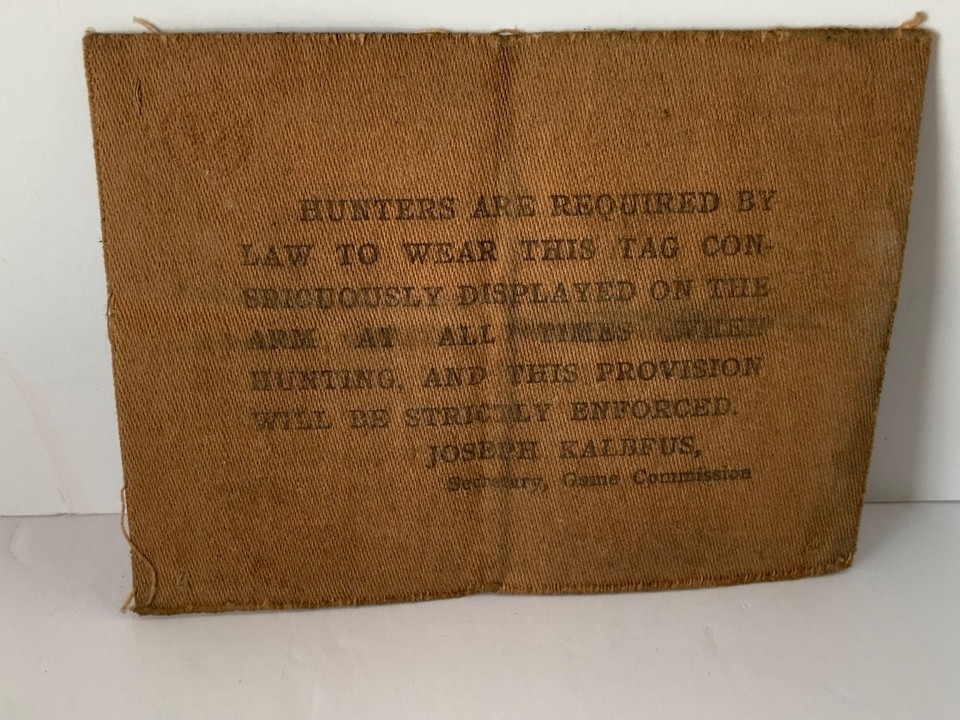 Antique 1917 Pa. hunting License | eBay