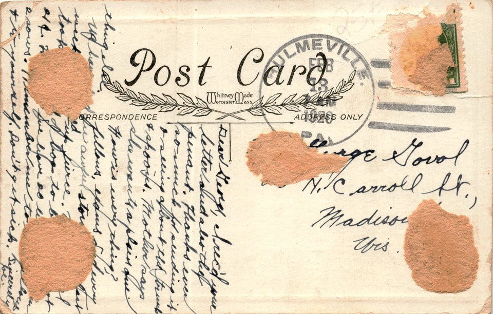 Whitney Made, George, Madison, Wisconsin Postcard | eBay