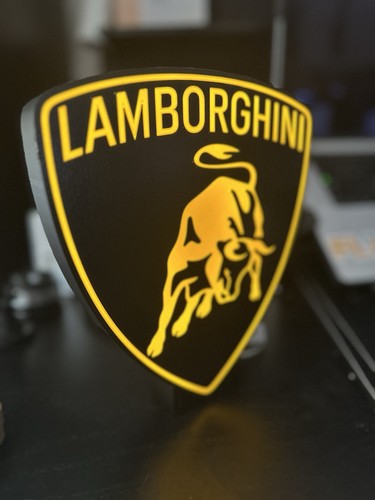 Lamborghini Sign | Framed LEDs | For Man Cave, Bar, Garage, Bedroom 8 X ...